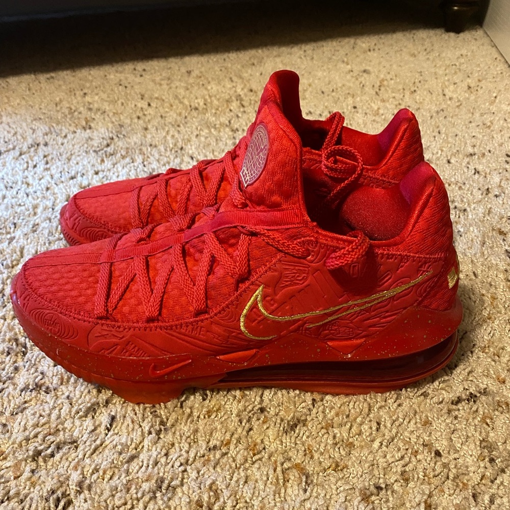 Nike Lebron Titan Red 17 Low Basketball Shoes! - Gem
